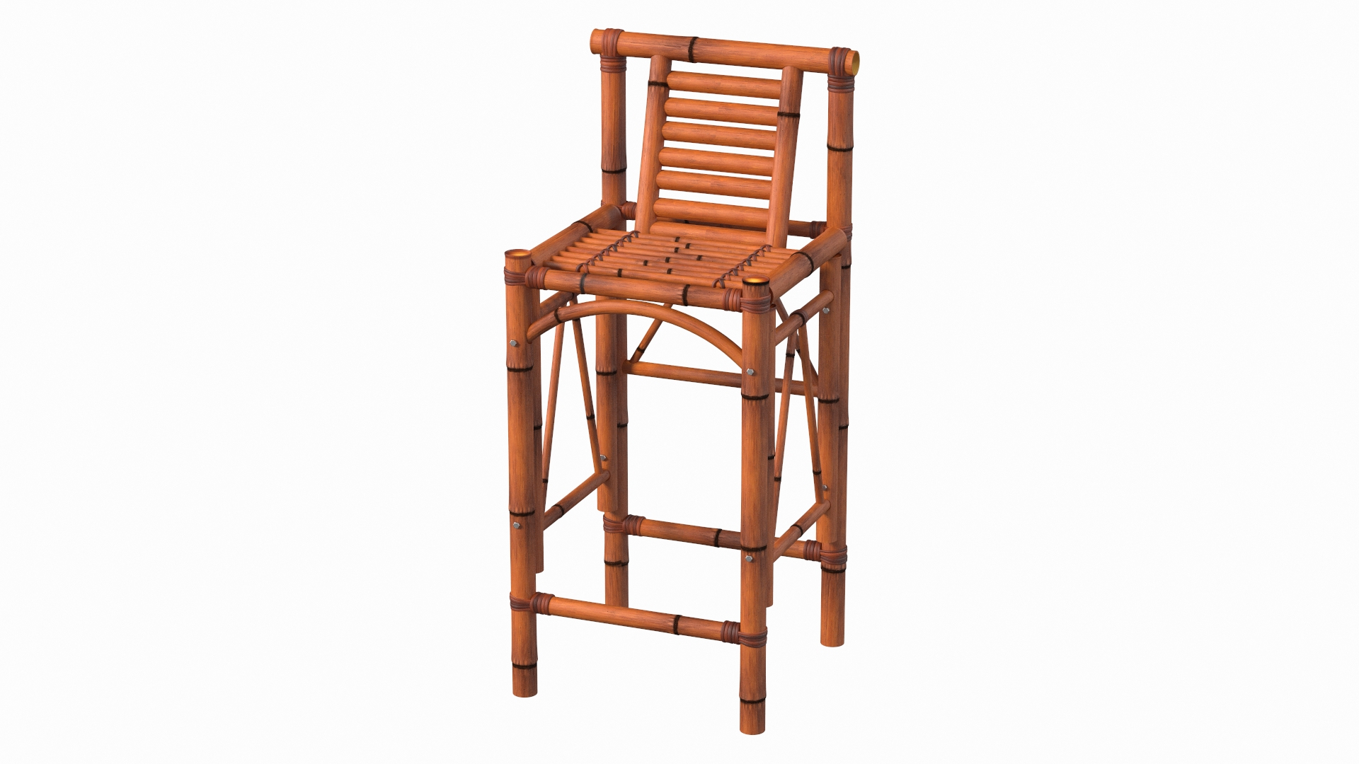 3D Square Bar Stool Model - TurboSquid 1735821