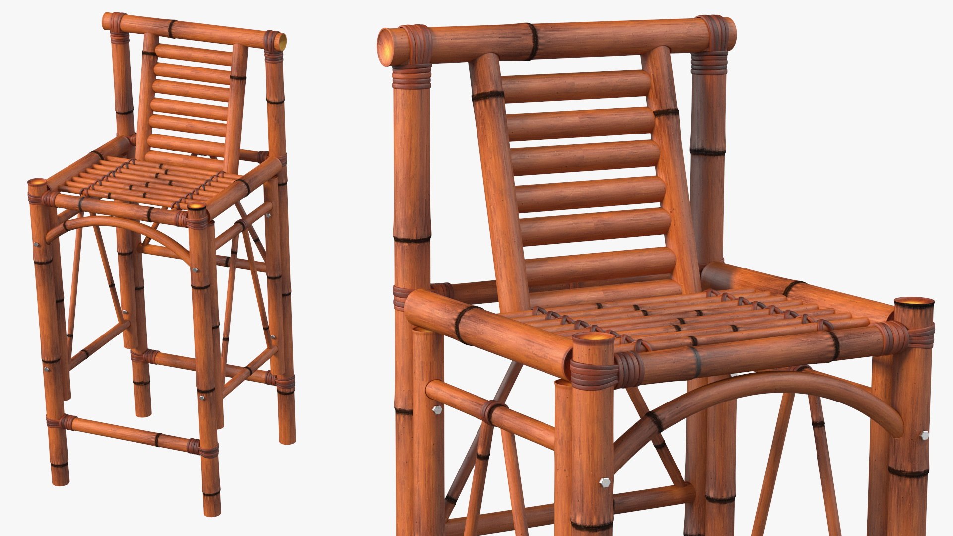 3D Square Bar Stool Model - TurboSquid 1735821