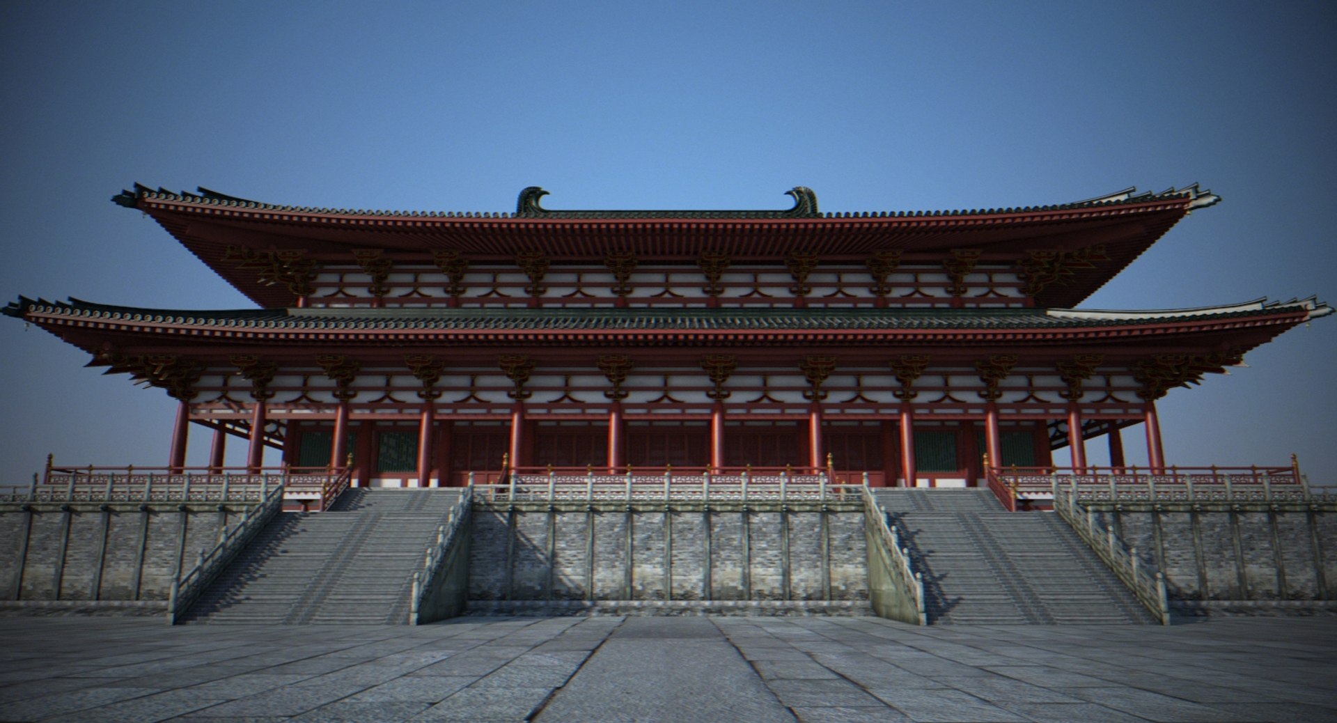 Chinese Architectural Palace 3d Model