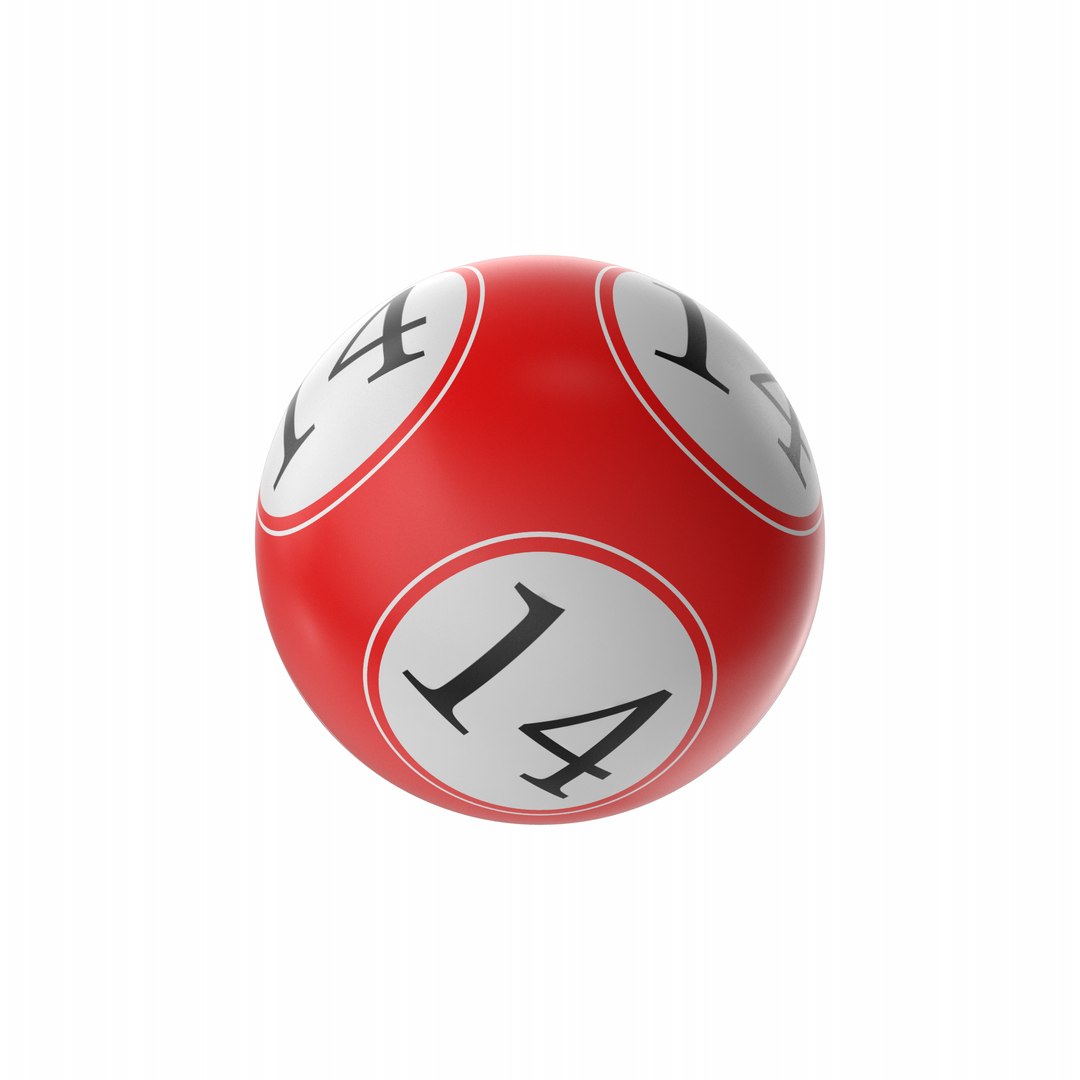 3D Bingo Ball 14 Model - TurboSquid 2323748