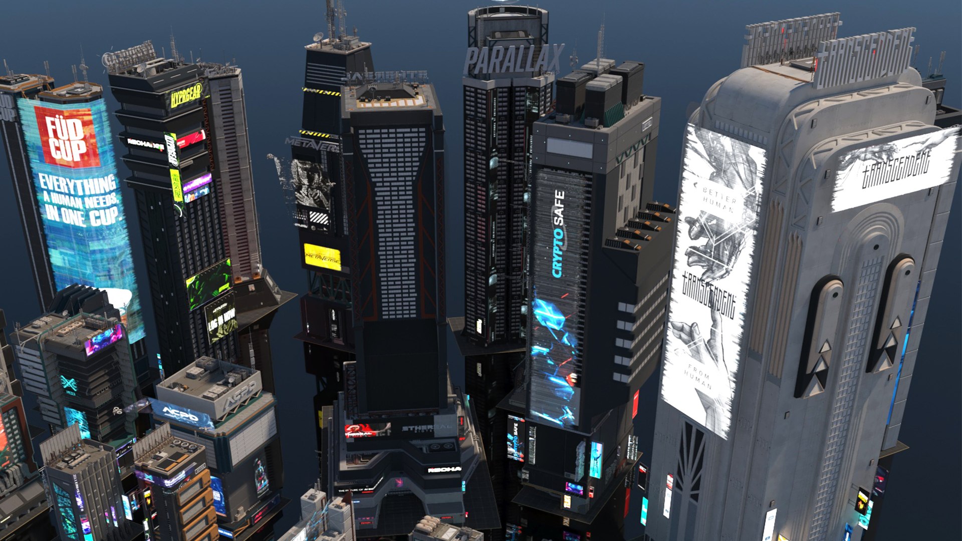 3D Cyberpunk Metropolis Model - TurboSquid 2229185