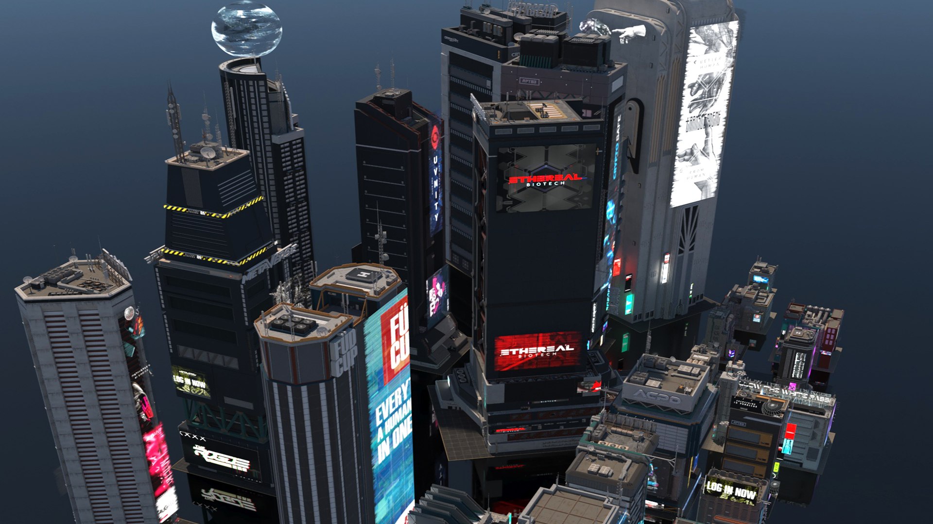 3D Cyberpunk Metropolis Model - TurboSquid 2229185