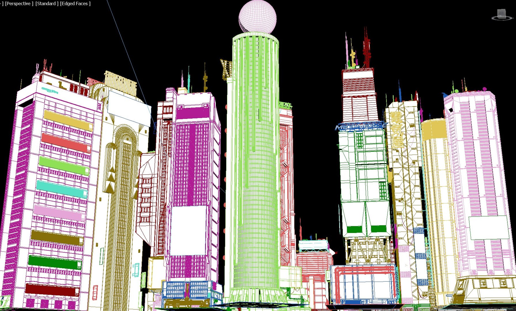 3D Cyberpunk Metropolis Model - TurboSquid 2229185