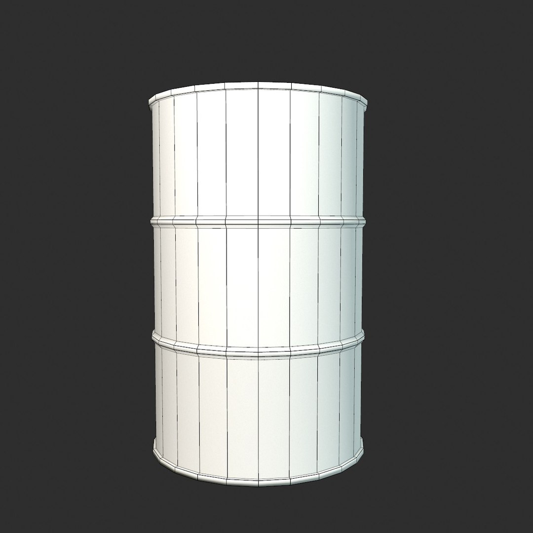 3d Barrel Toxic Rusty Model
