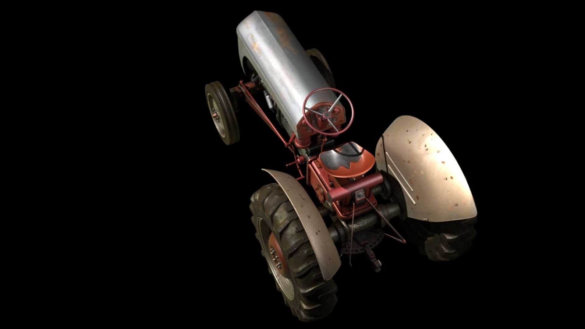3d tractor dirt model