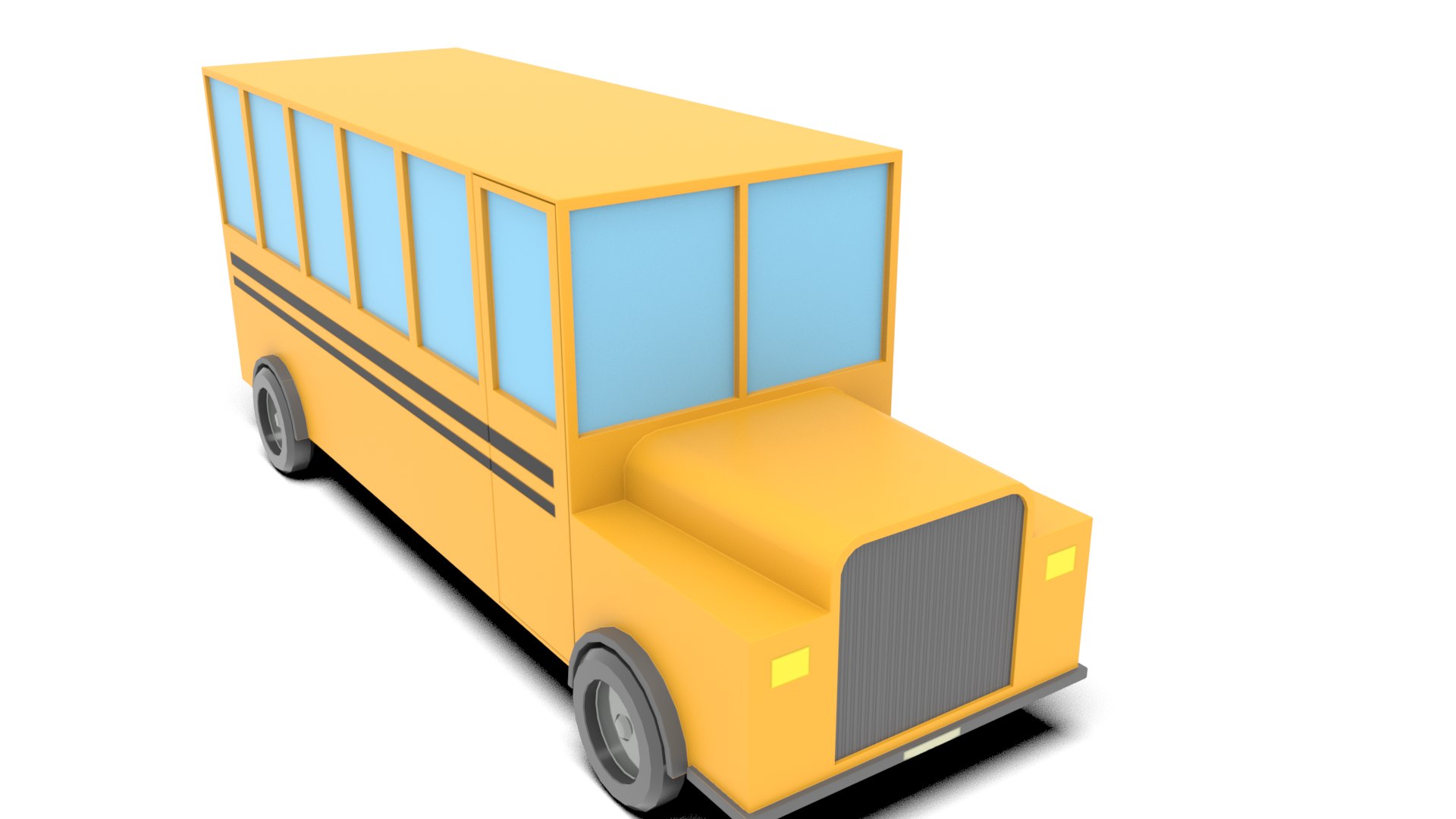 Cartoon Bus Rigged 3D Model - TurboSquid 1857913
