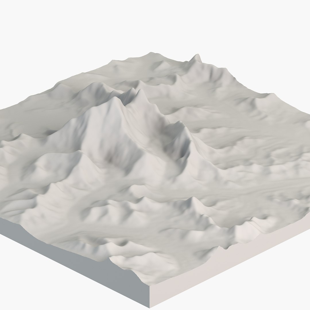 3d Landscape Mount Everest Model