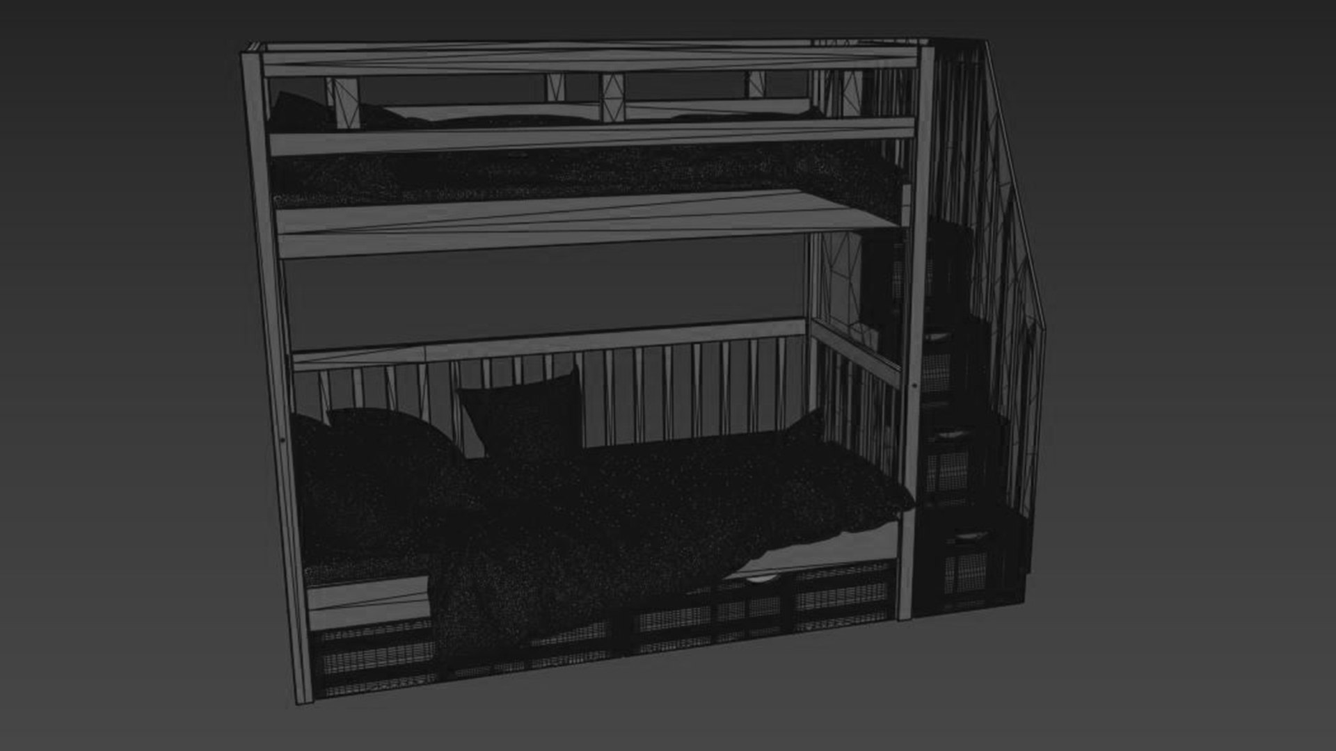 Bunk Bed 3D Model - TurboSquid 2087907