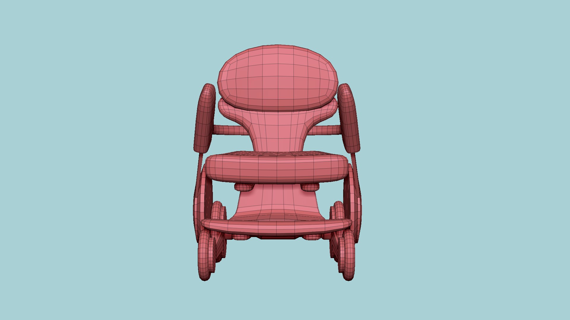 Tech Wheelchair B02 Full Black - Disability Character Design Model ...