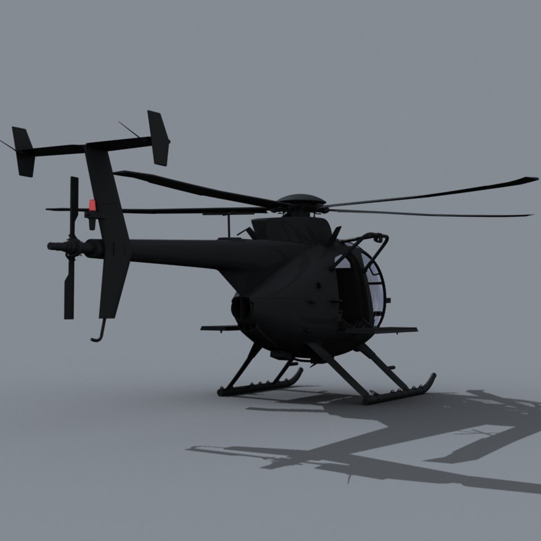 Ah-6 Little Bird 3d Model