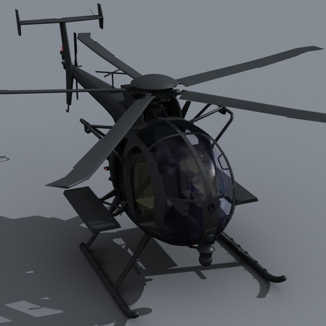 Ah-6 Little Bird 3d Model