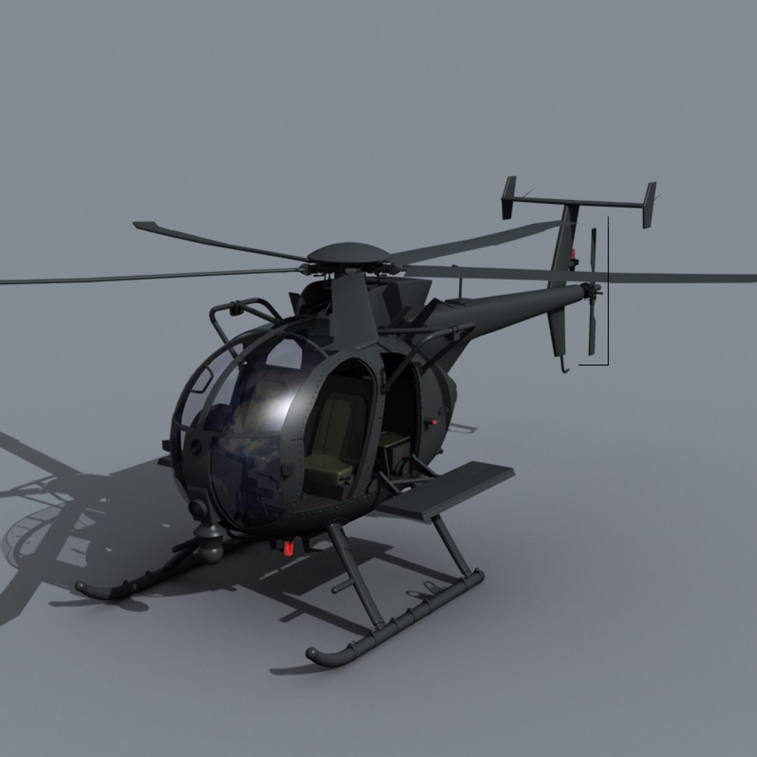 Ah-6 Little Bird 3d Model