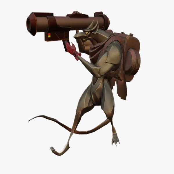 modelo 3d Rata bazuca - TurboSquid 2117559