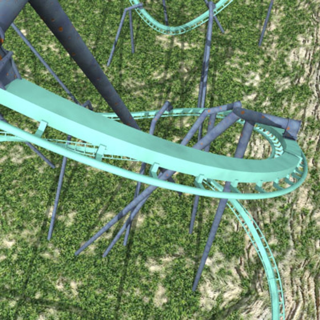 3d Rollercoaster Roller Coaster Model