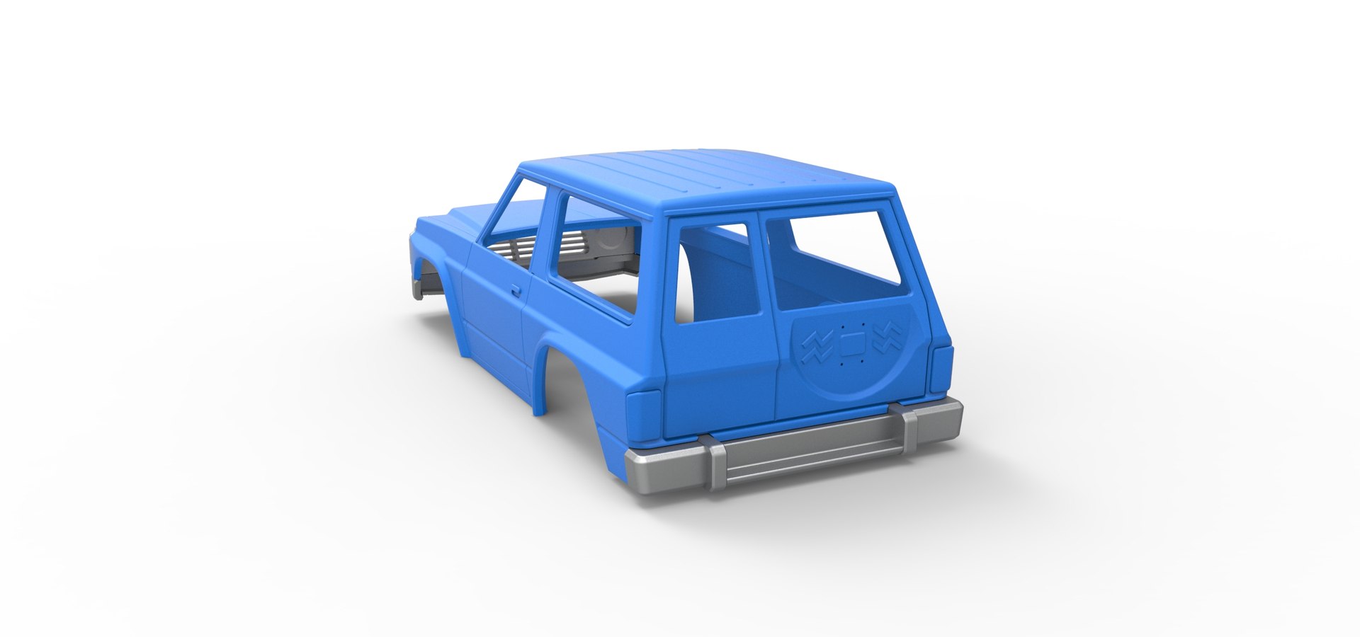 Diecast Shell Of Vintage SUV Scale 1 To 25 3D Model - TurboSquid 2242529