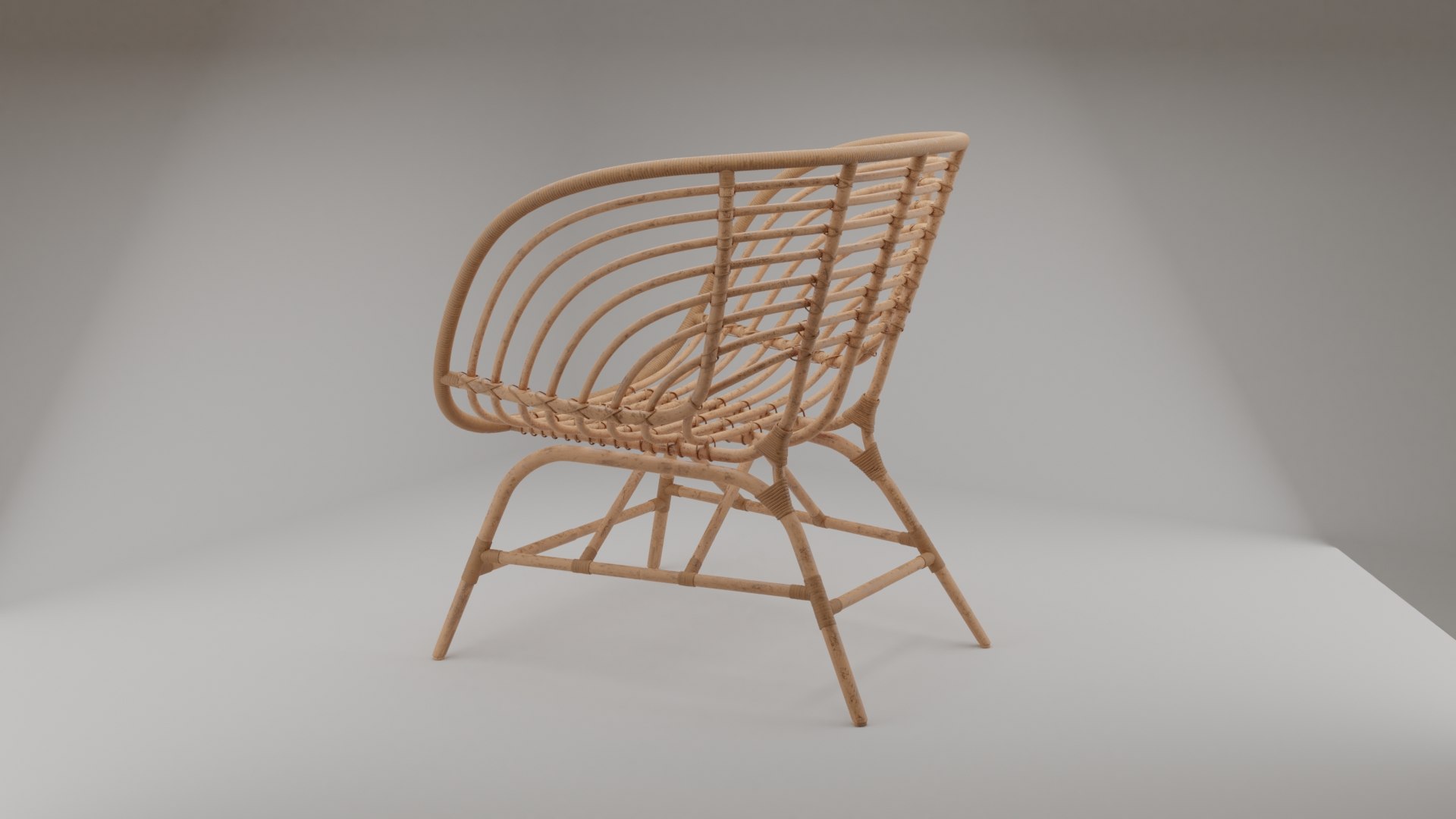 Buskbo Ratan Armchair 3D Model - TurboSquid 1615917