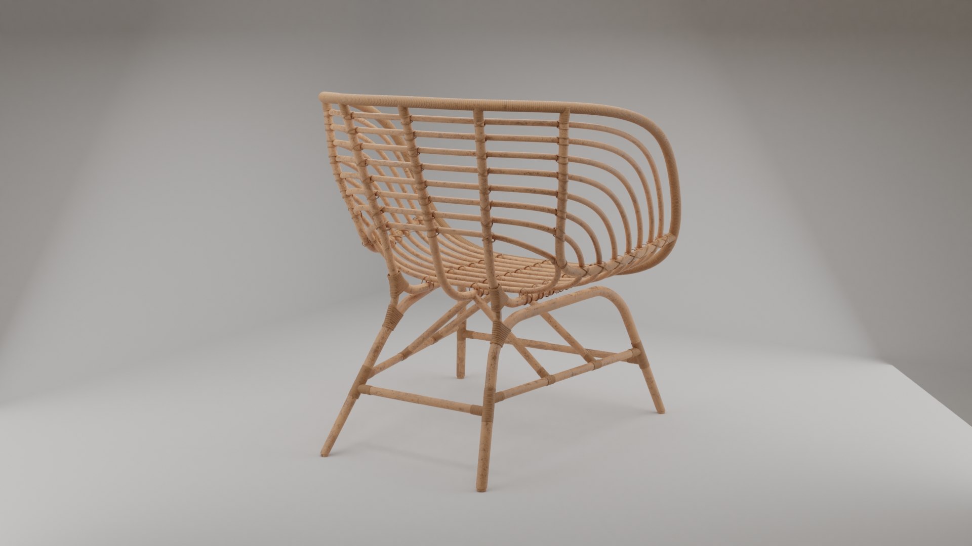 Buskbo Ratan Armchair 3D Model - TurboSquid 1615917