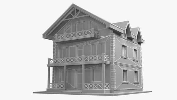 Cottage 3D - TurboSquid 1713399