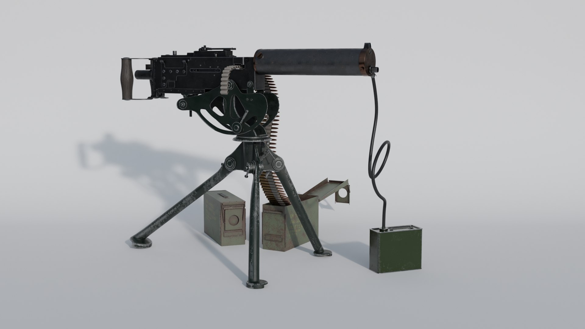 3D Brouwning M1917 Model - TurboSquid 1782205