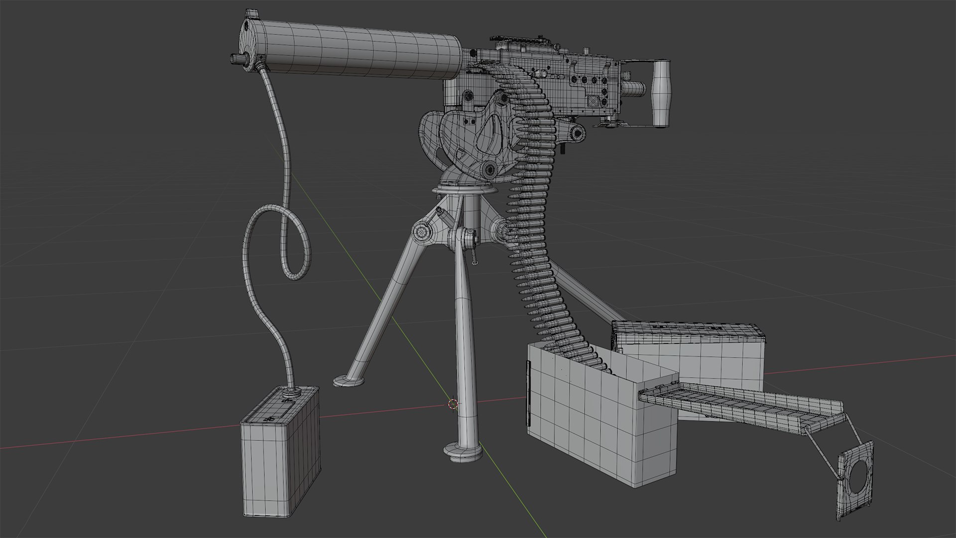 3D Brouwning M1917 Model - TurboSquid 1782205