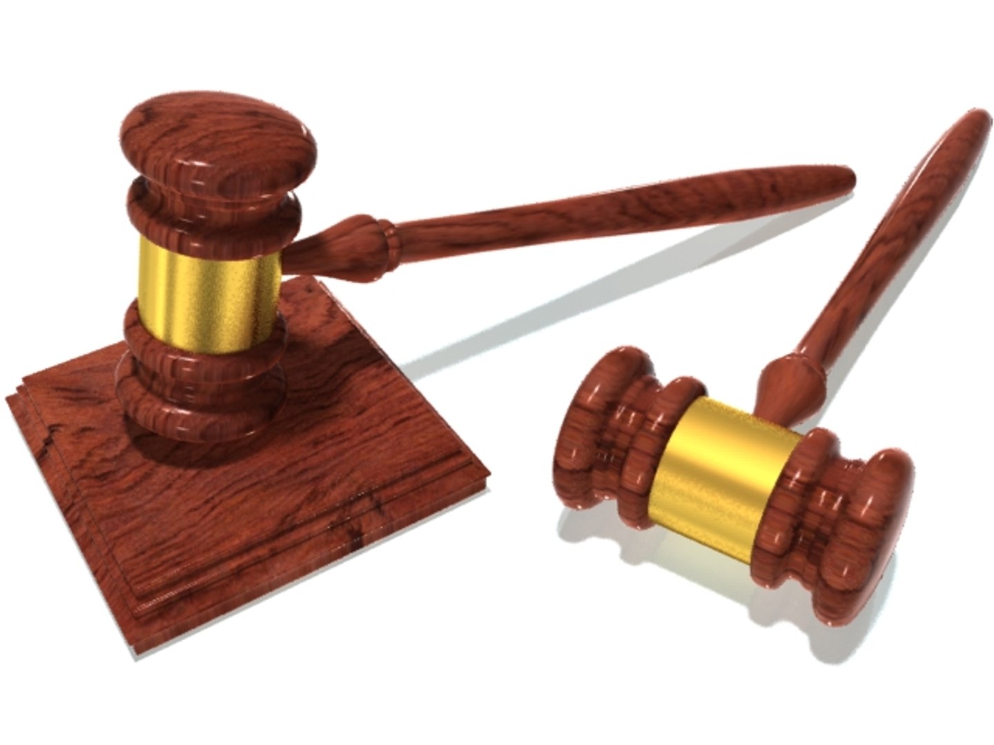 Gavel Board Wood 3d Model