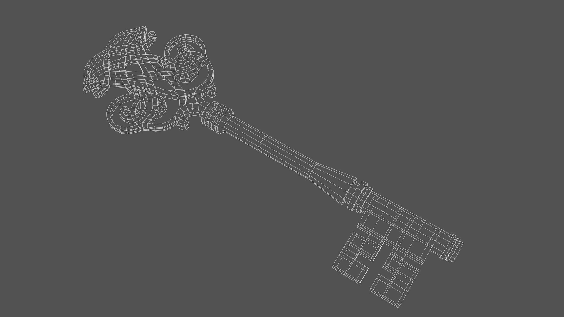 skeleton key 3d model