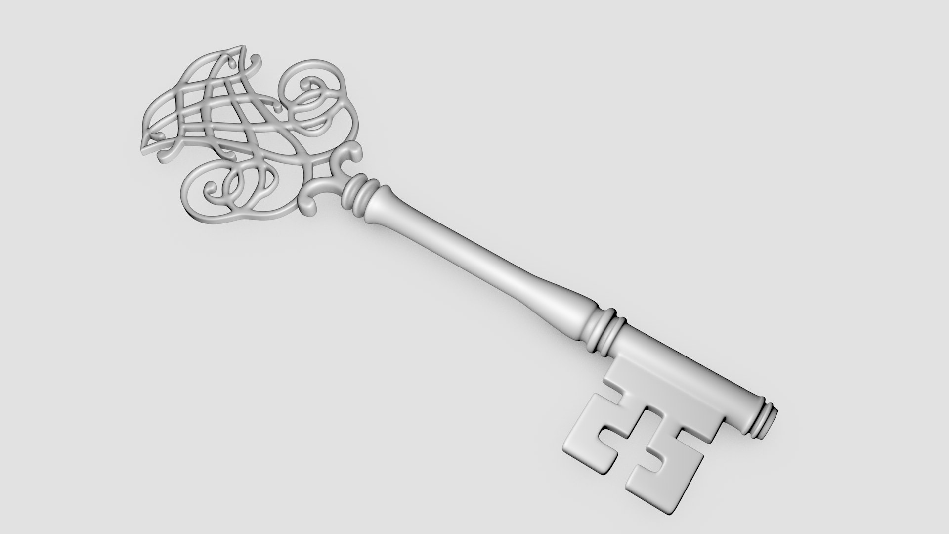 skeleton key 3d model