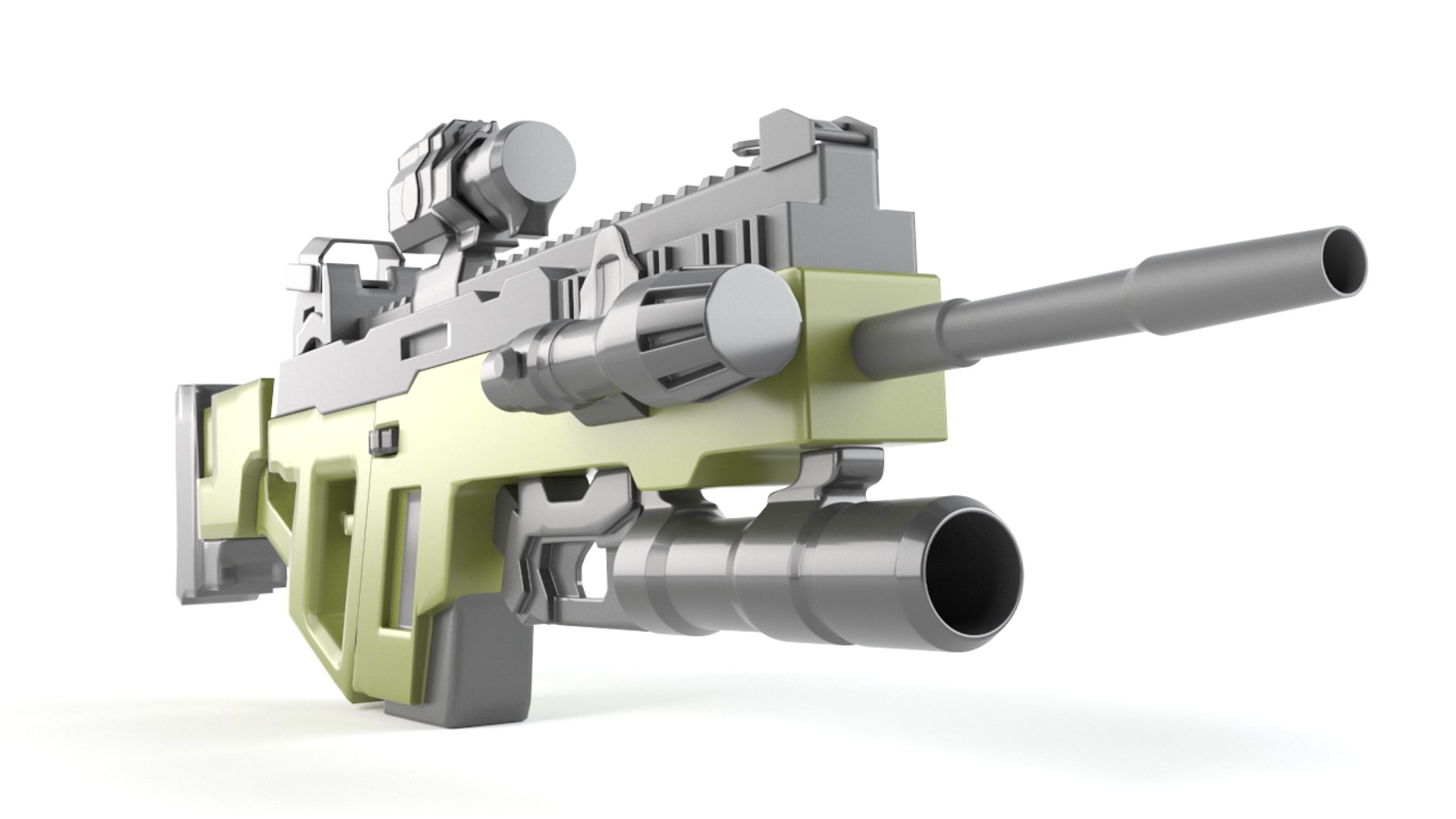 Assault Rifle 3d Model
