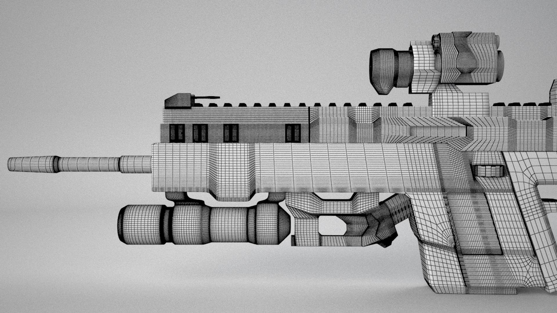 Assault Rifle 3d Model