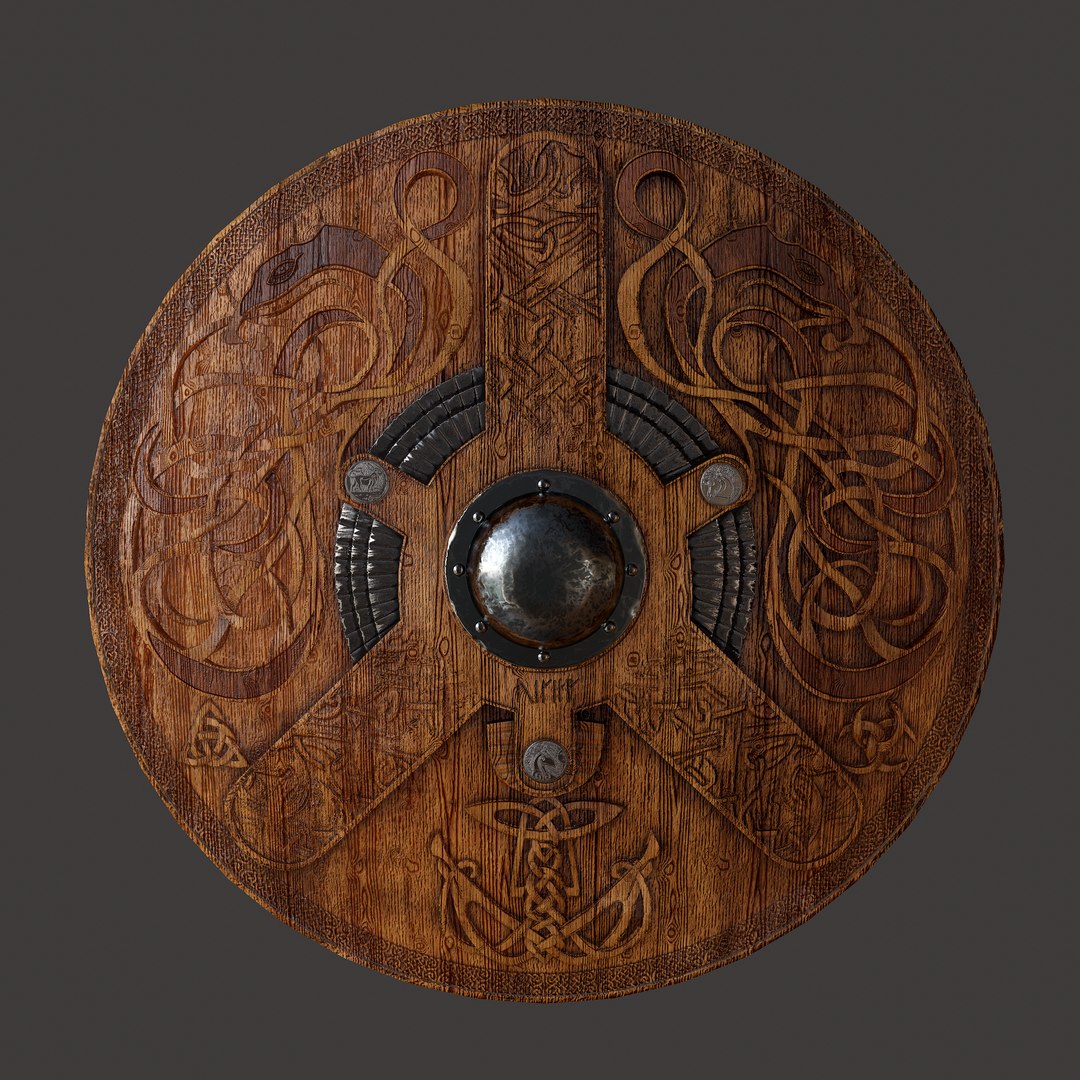 Serpent Viking Shield Model - TurboSquid 1407226