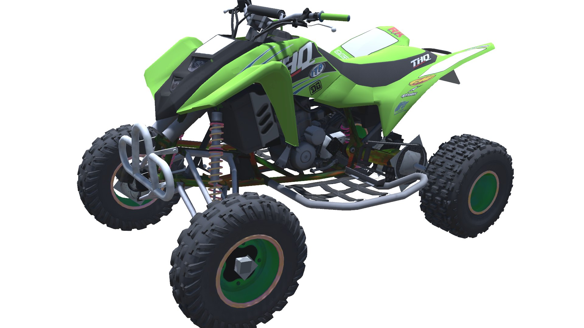3D 019-Takashi 450R-Quad-ATV-Bike-low Poly Game Ready 3d Model ...