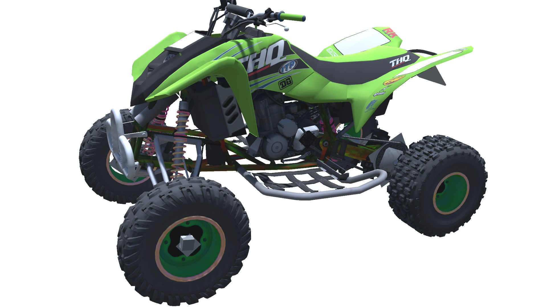 3D 019-Takashi 450R-Quad-ATV-Bike-low Poly Game Ready 3d Model ...