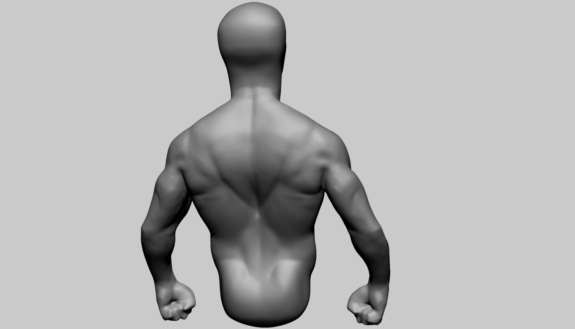 Base Male Torso B 3D Model - TurboSquid 2198875