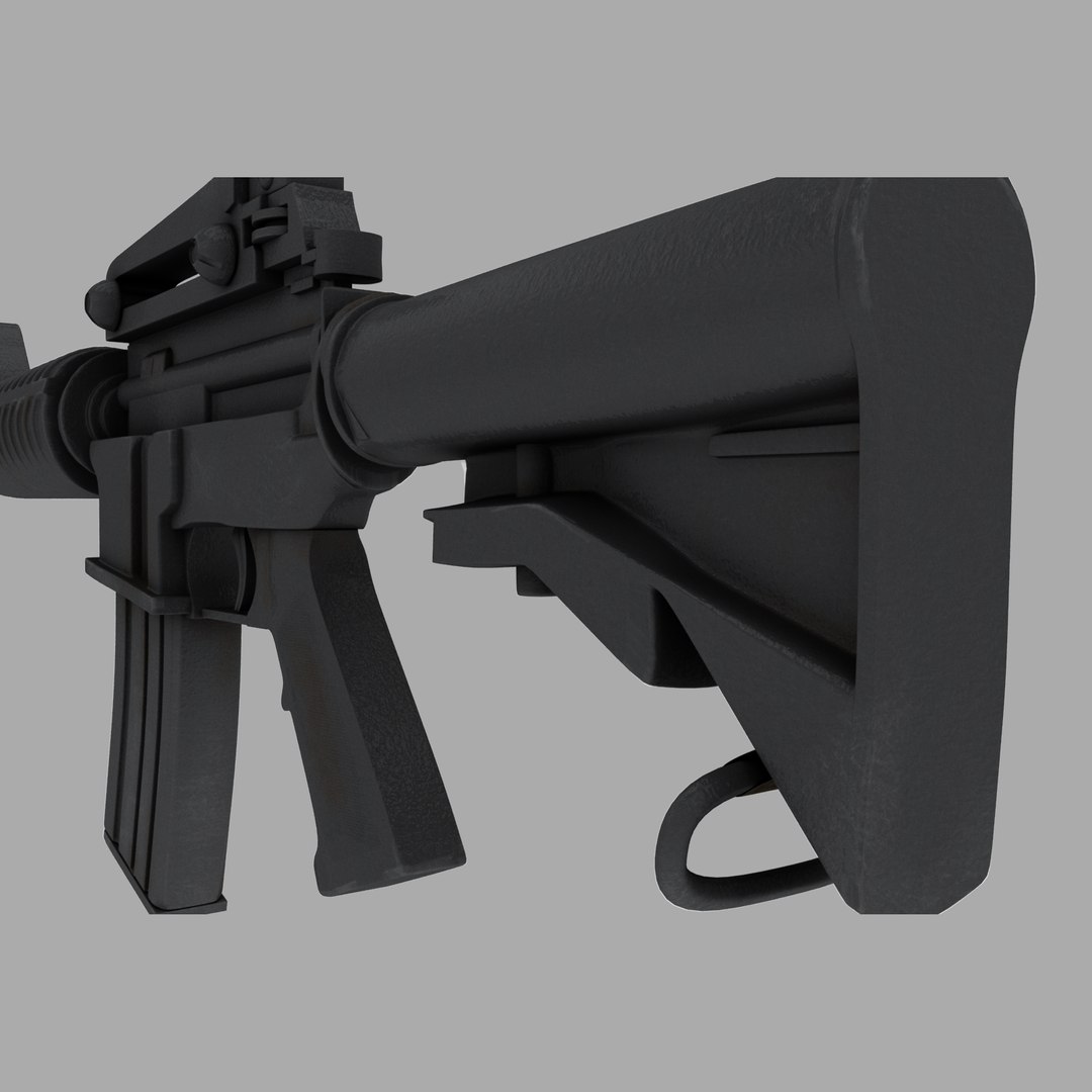 gun rifle m4 carbine 3d model