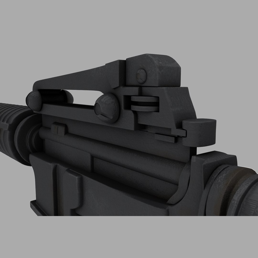 gun rifle m4 carbine 3d model