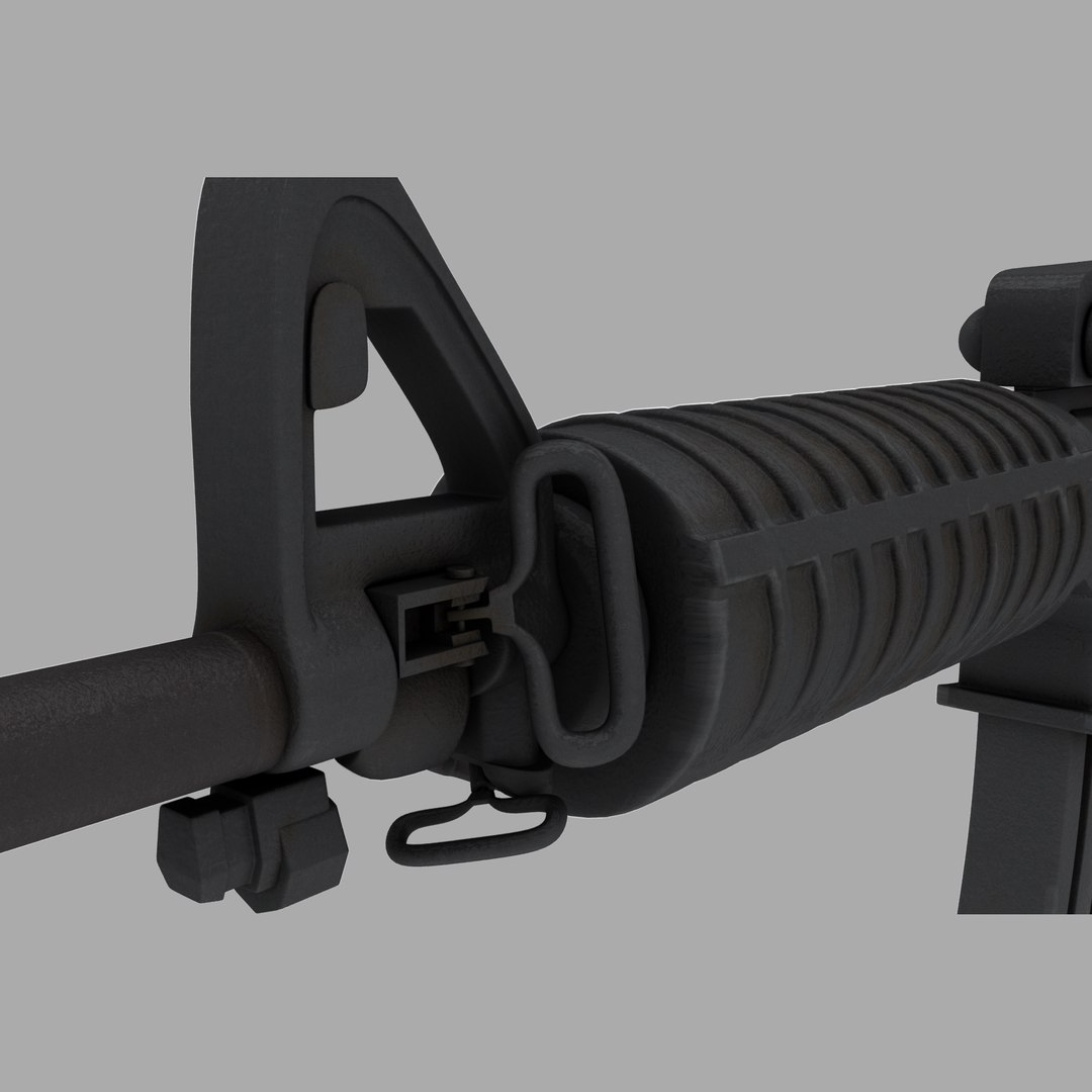 gun rifle m4 carbine 3d model