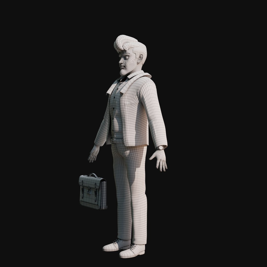 Cartoon Man Rigged Model - TurboSquid 2174180