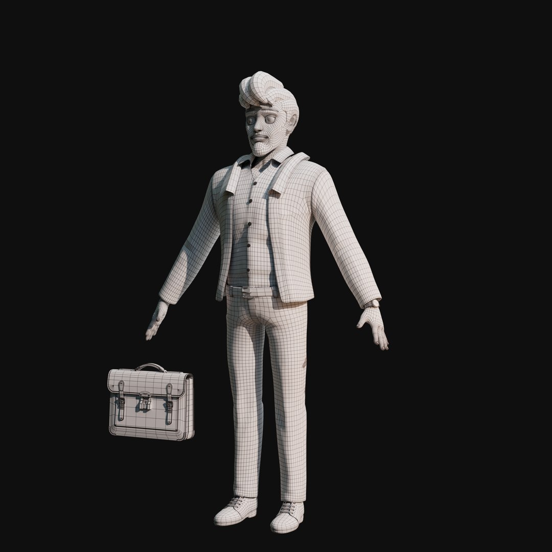Cartoon Man Rigged Model - TurboSquid 2174180