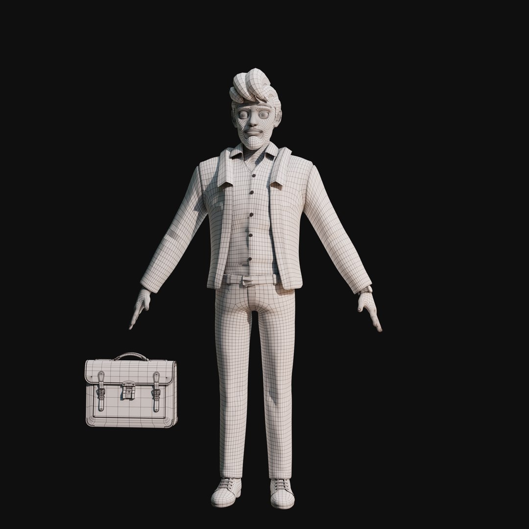 Cartoon Man Rigged Model - TurboSquid 2174180