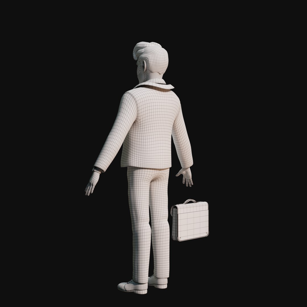 Cartoon Man Rigged Model - TurboSquid 2174180