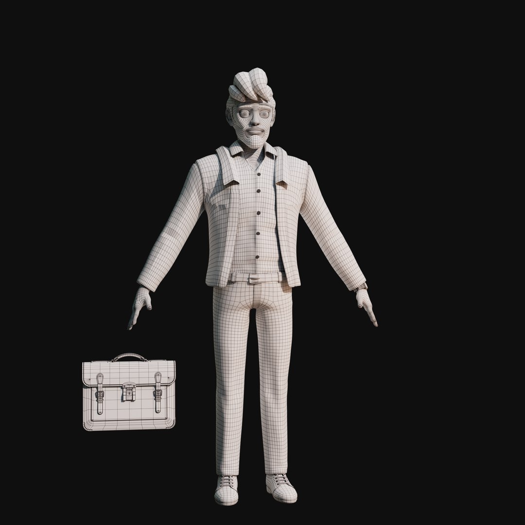 Cartoon Man Rigged Model - TurboSquid 2174180
