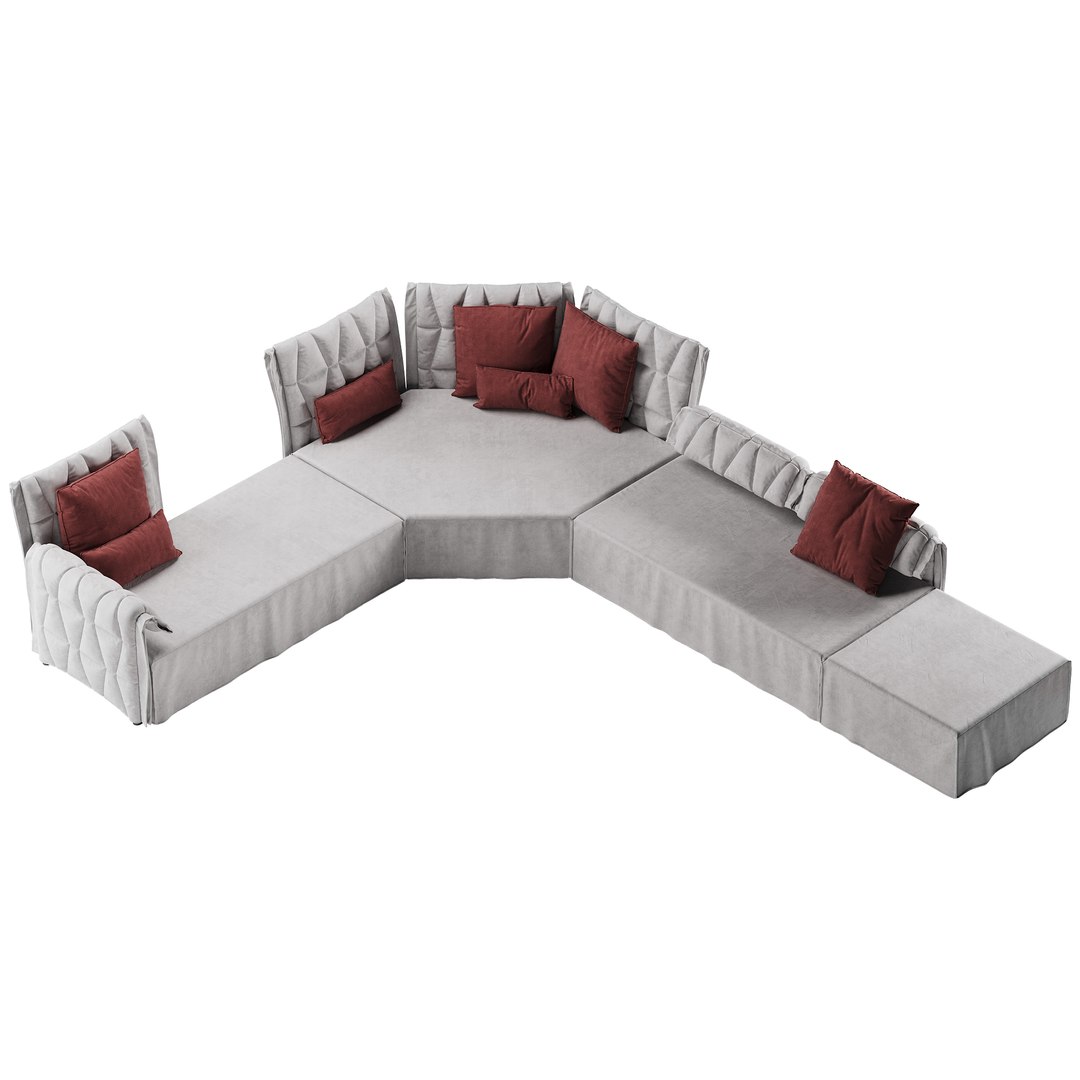 Gervasoni Flair Sofa 1 3D - TurboSquid 2254875