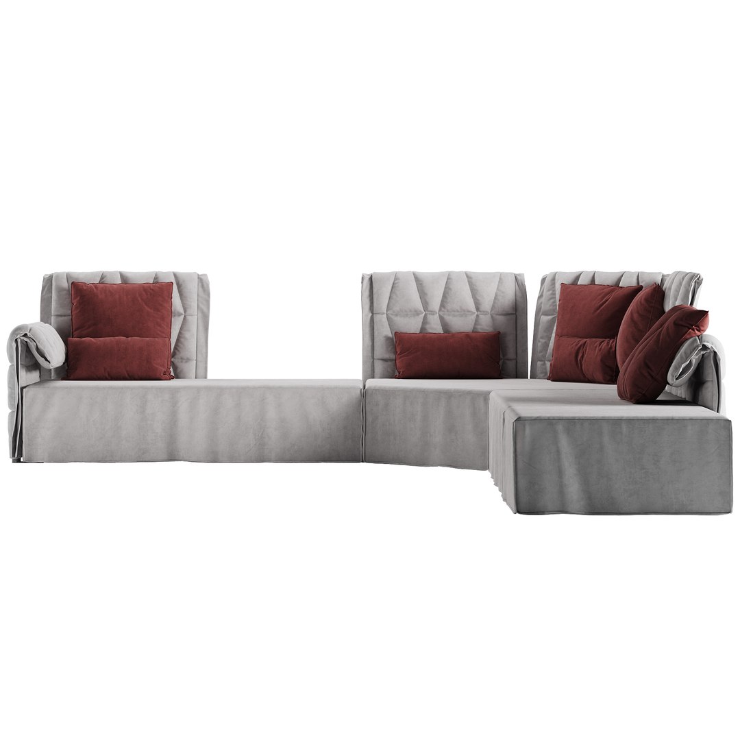 Gervasoni Flair Sofa 1 3D - TurboSquid 2254875
