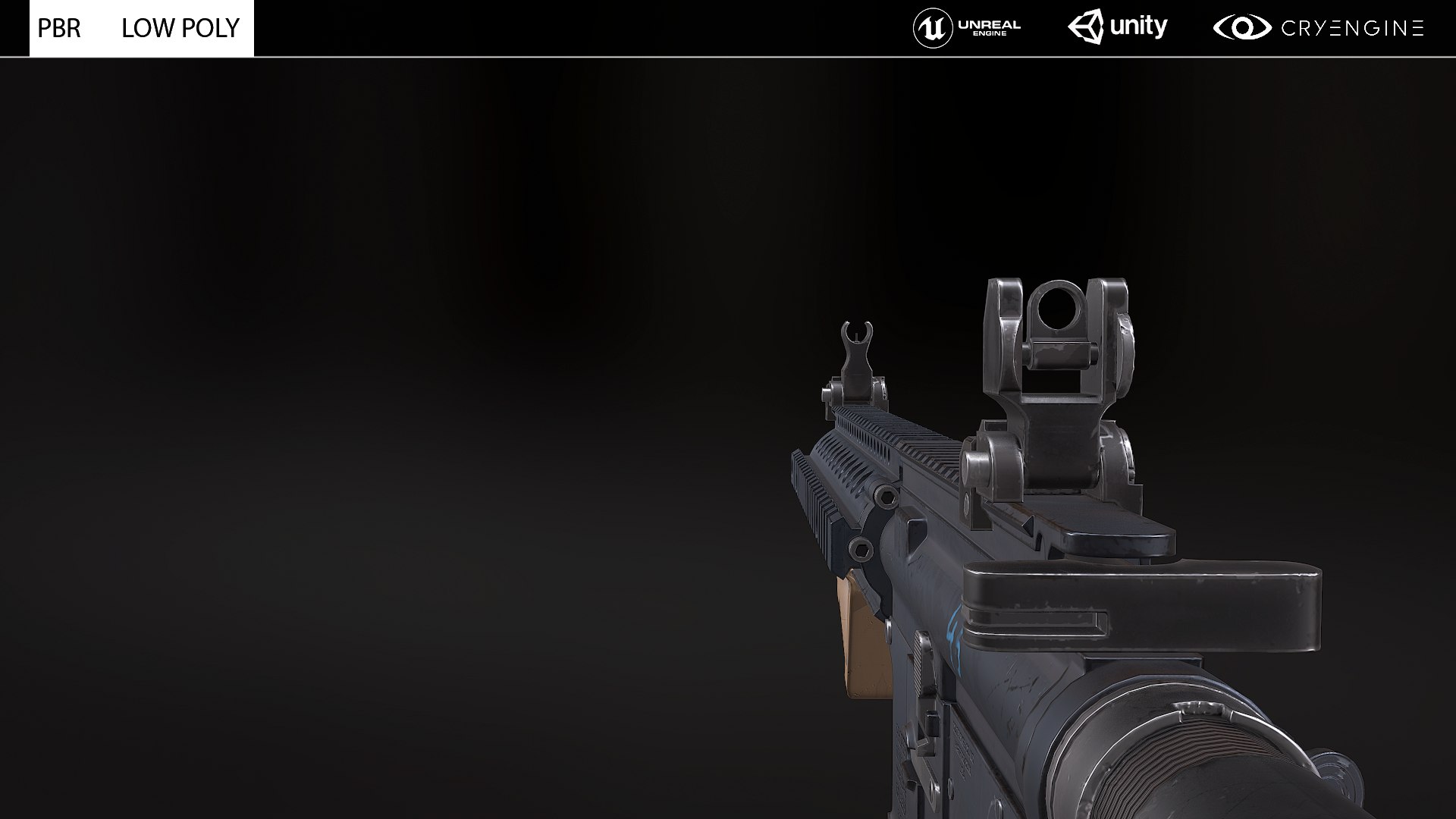 3D M4a1 Pbr Ready Model - TurboSquid 1493200