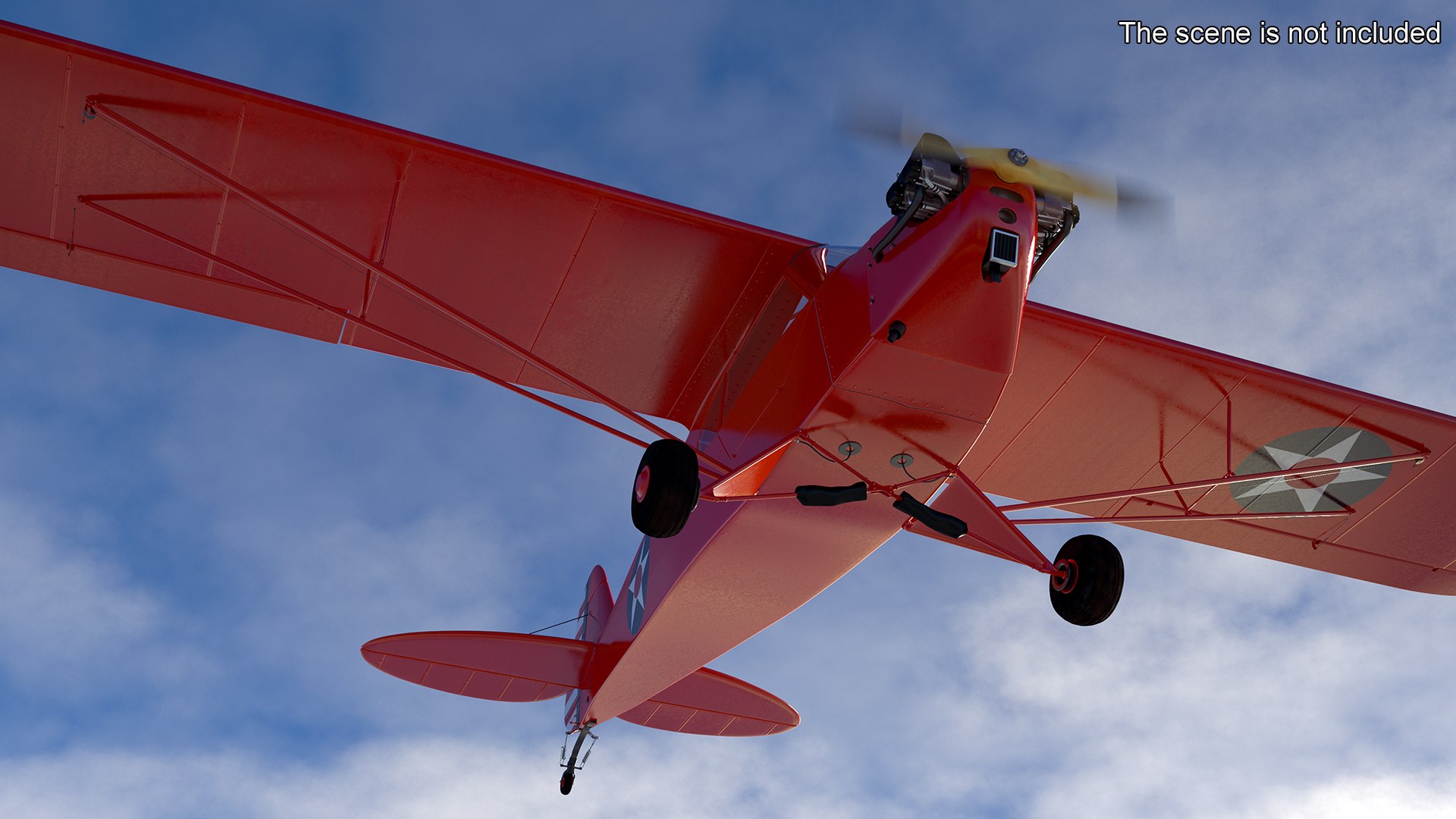 3D Classic Monoplane Aircraft Piper J-3 Model - TurboSquid 2218389