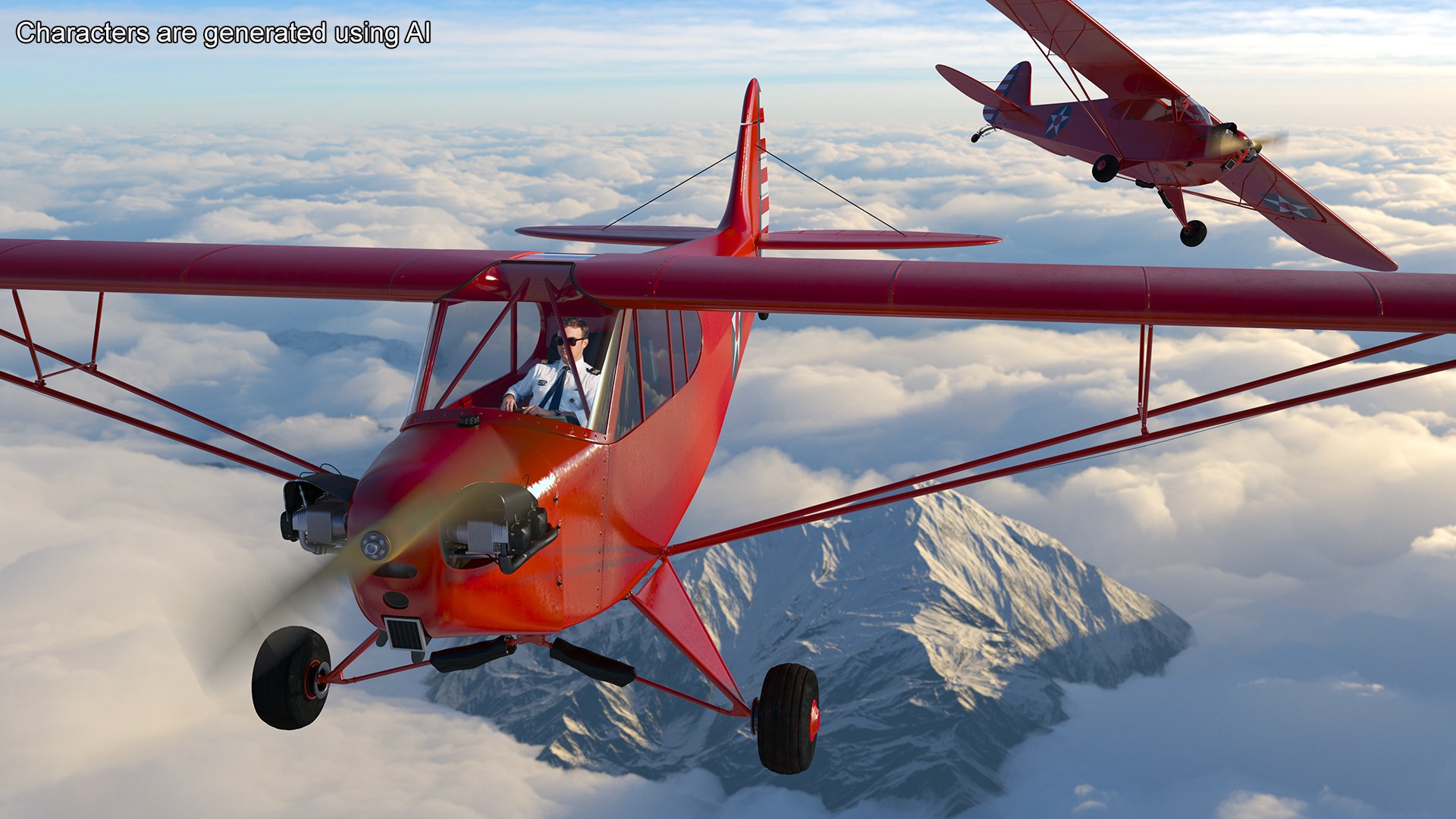 3D Classic Monoplane Aircraft Piper J-3 Model - TurboSquid 2218389