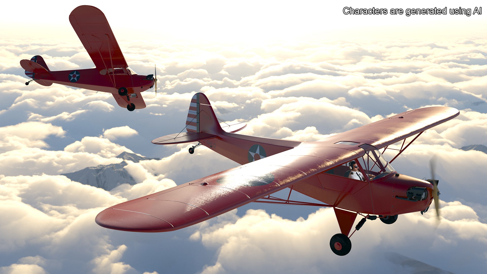 3D Classic Monoplane Aircraft Piper J-3 Model - TurboSquid 2218389
