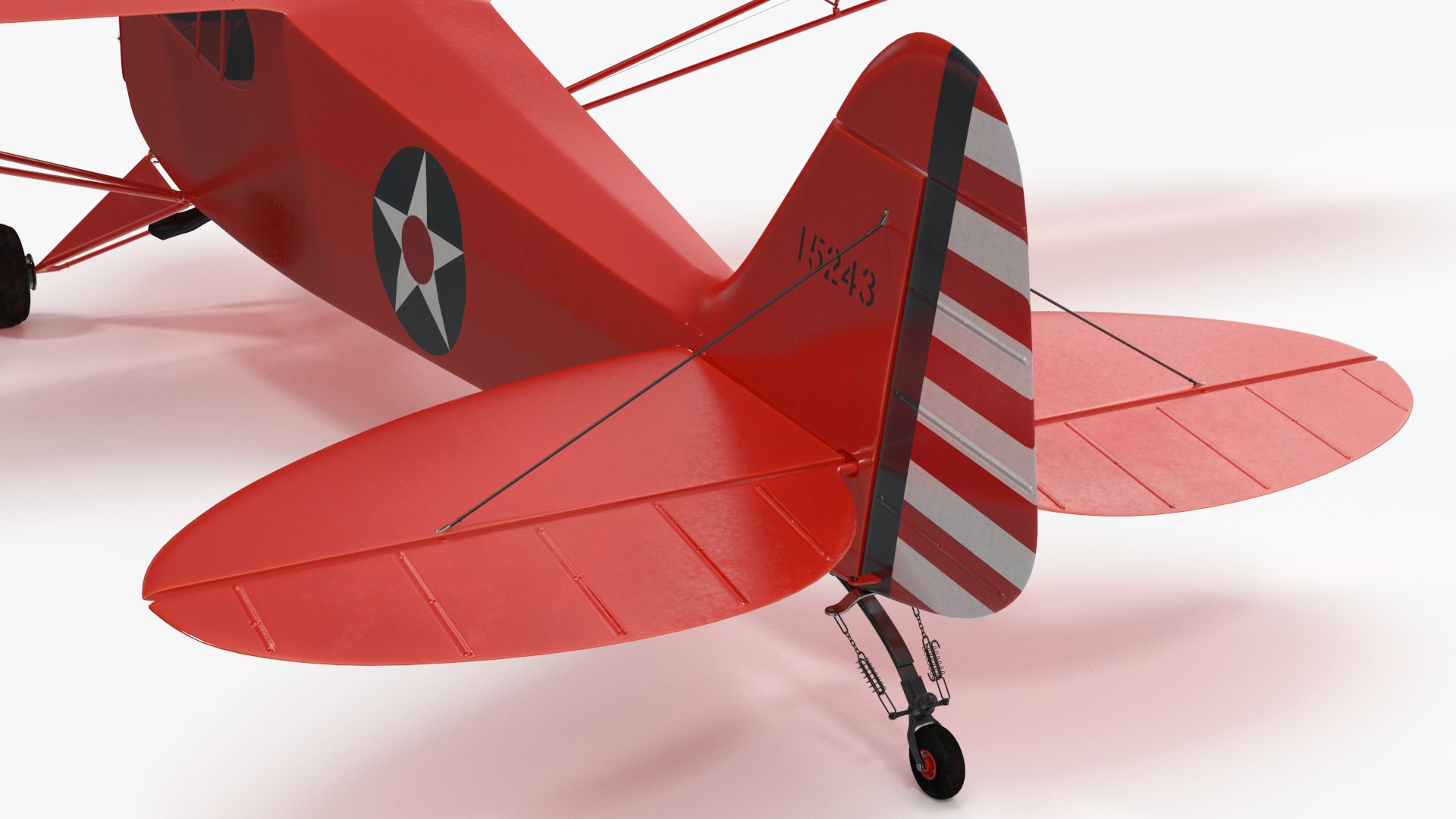 3D Classic Monoplane Aircraft Piper J-3 Model - TurboSquid 2218389