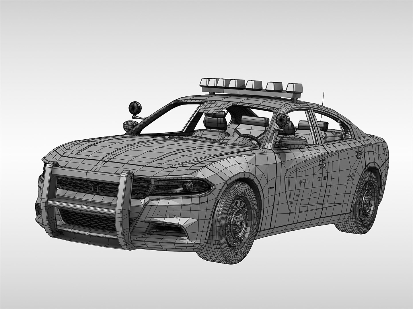3d Dodge Car Model