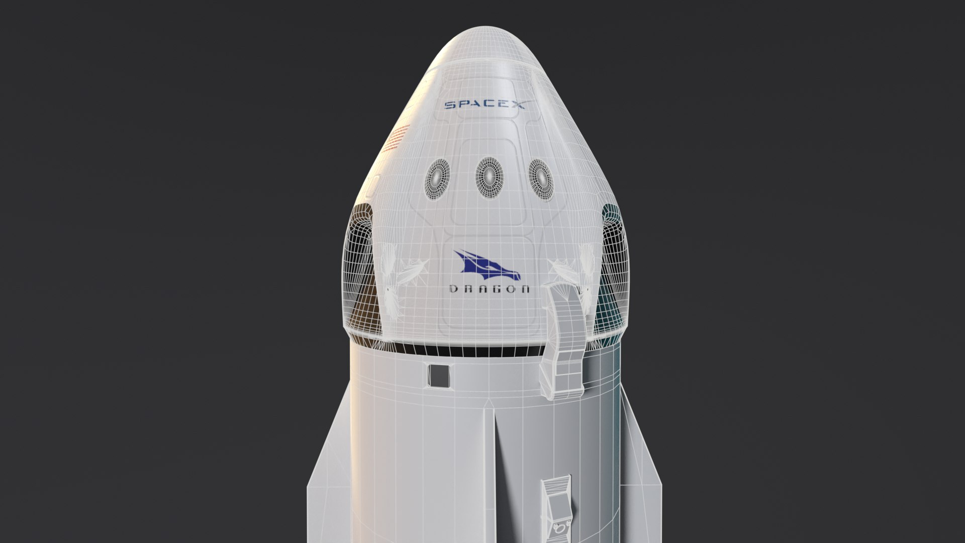 SpaceX Falcon 9 Launch Vehicle Spaceship 3D Model - TurboSquid 2281156
